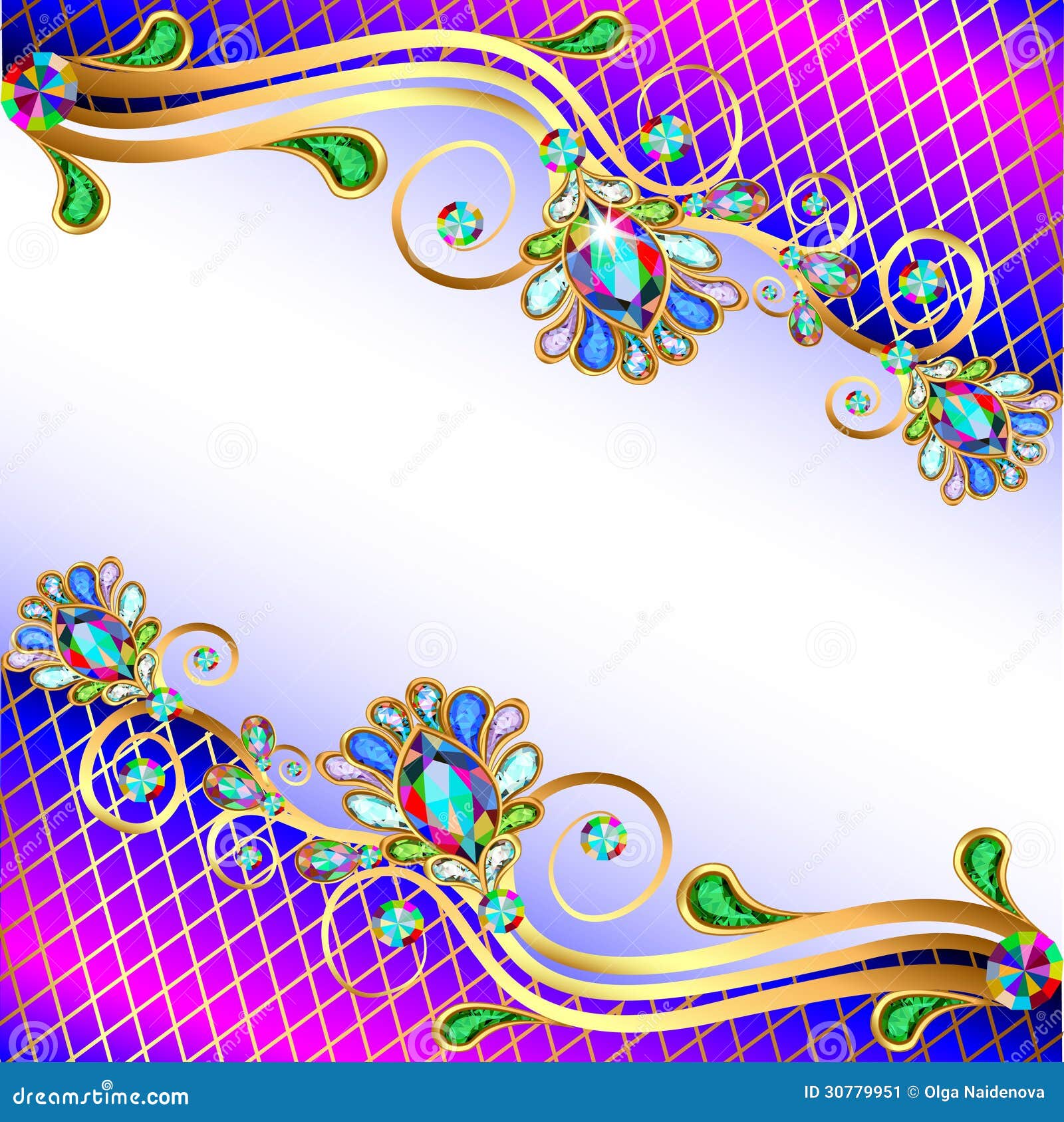 Background with Precious Stones, Gold Pattern and Stock Vector ... Background with Precious Stones, Gold Pattern and Stock Vector ...