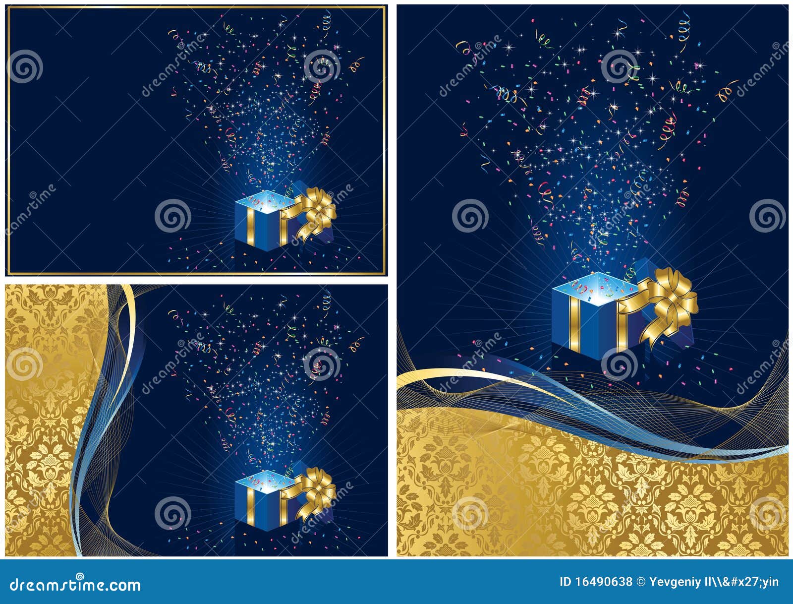 Background with present stock vector. Illustration of present - 16490638