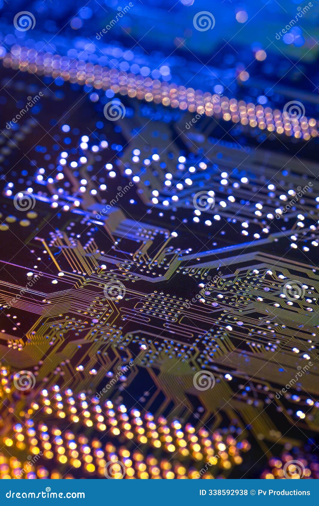 Background with a Printed Circuit Board. the Concept of Modern ...