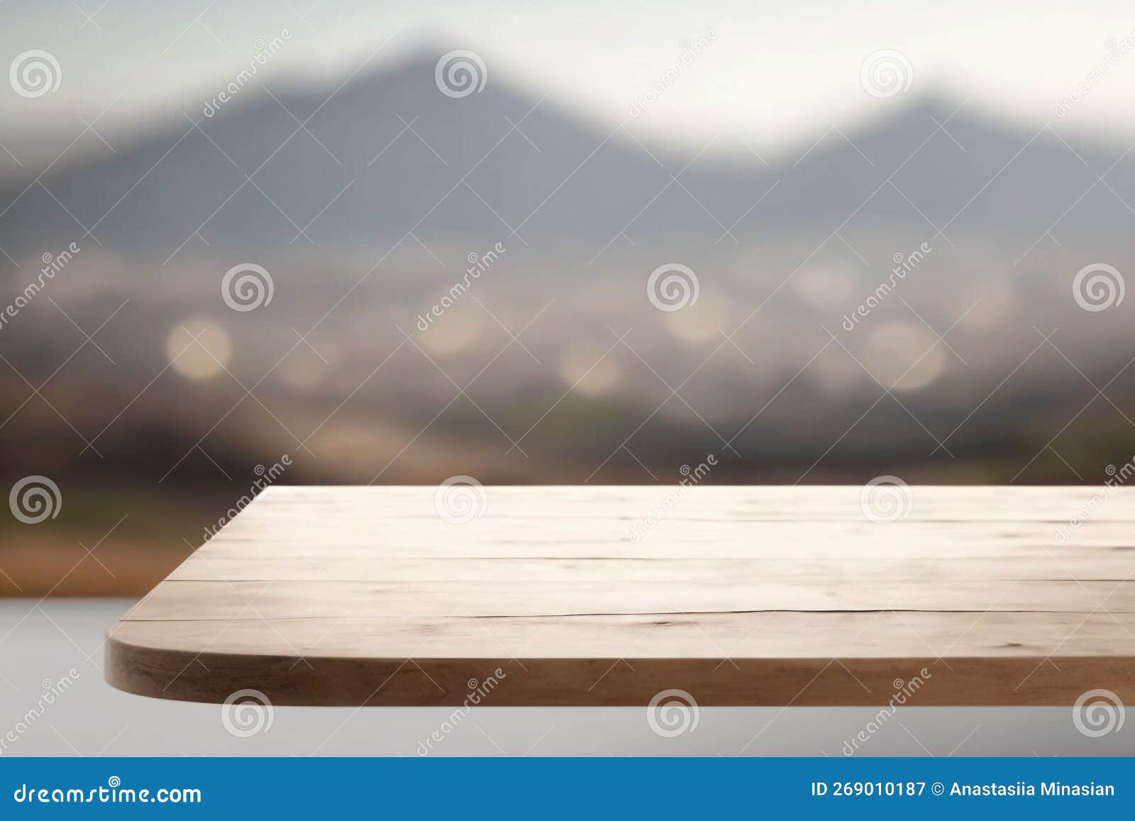 Background for a Product Advertisement, with an Empty Table for Product ...