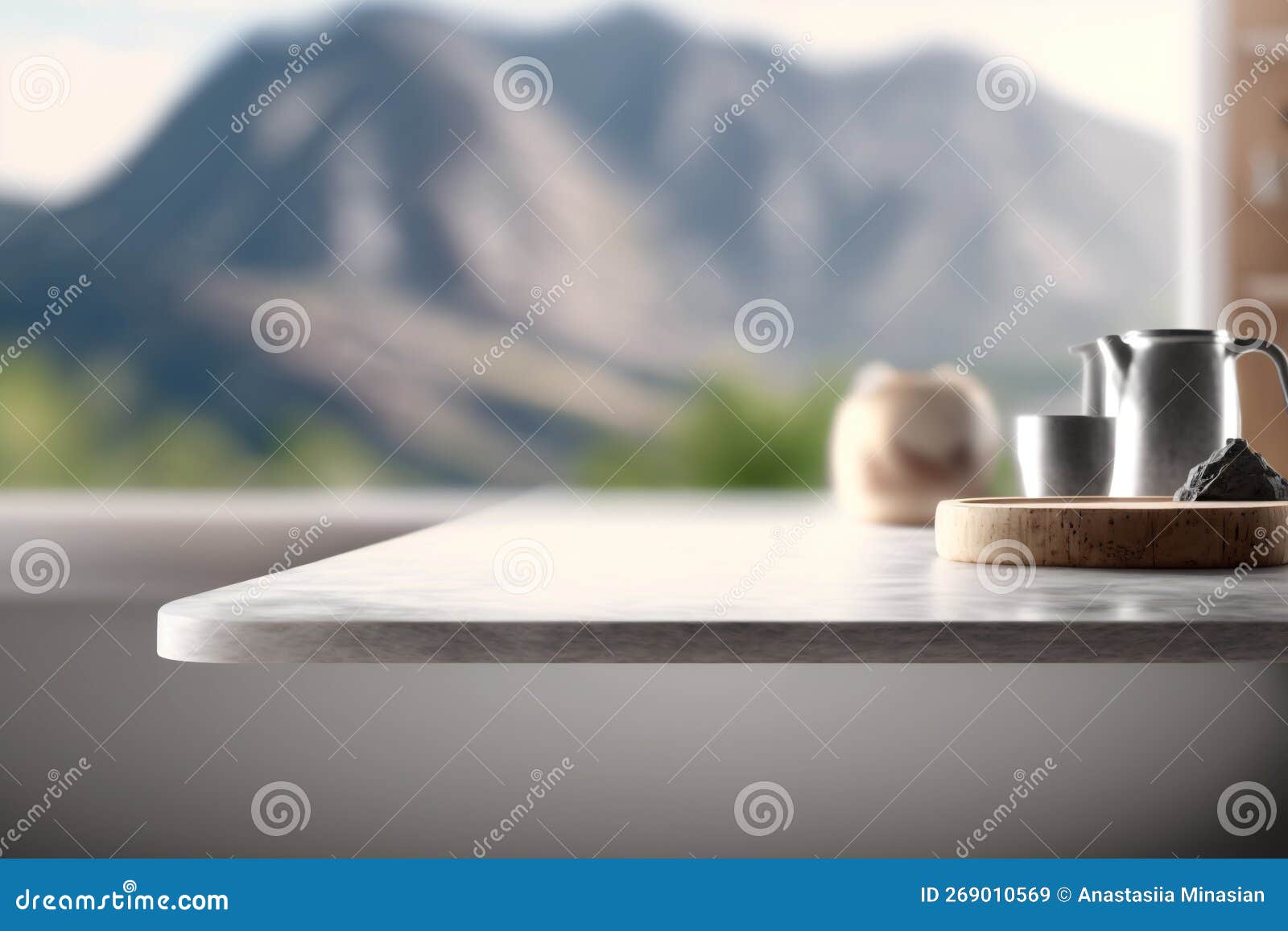 Background for a Product Advertisement, with an Empty Table for Product ...