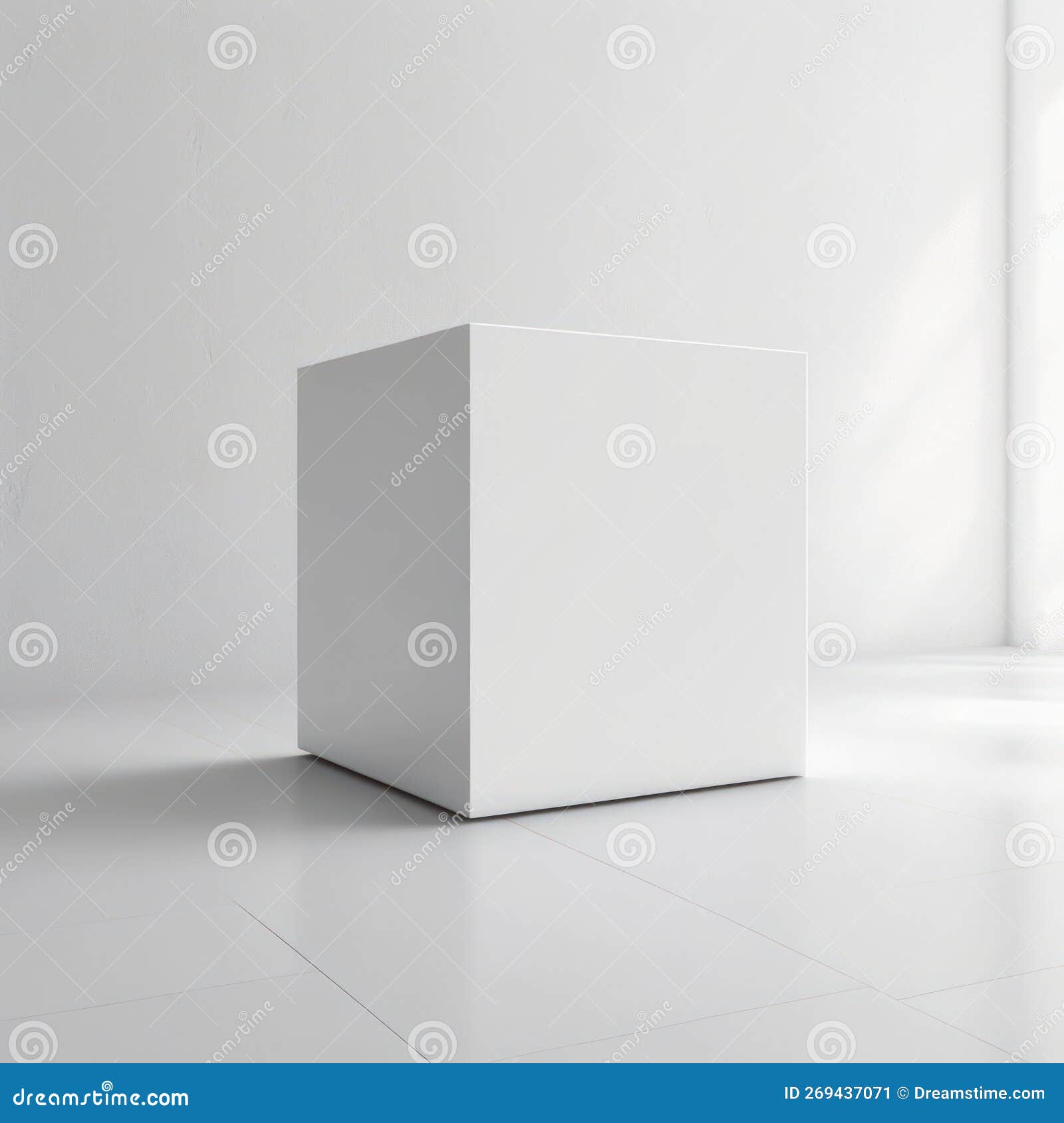 Background for Product Presentation, Cube with Four Equal Sides. AI ...