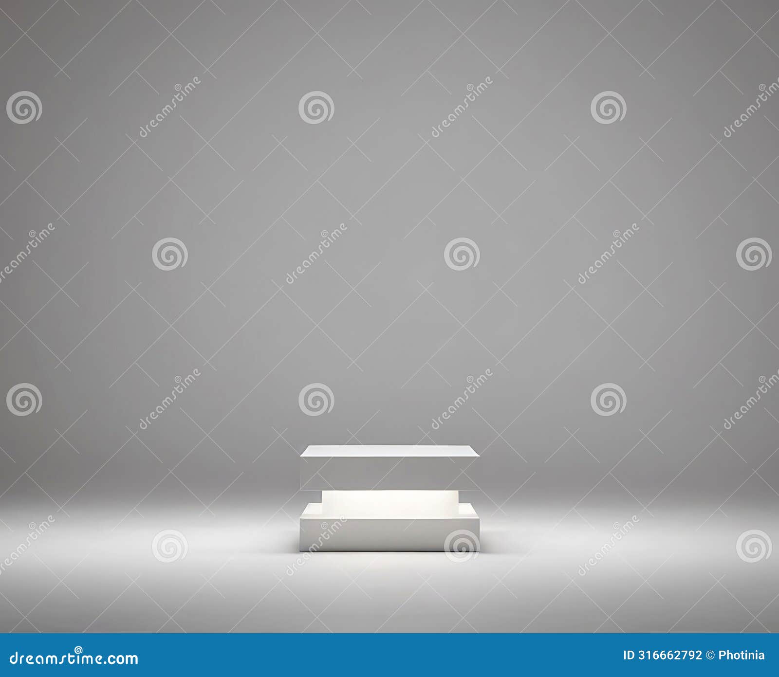 Background for Product Presentation - Rectangular White Podium with ...