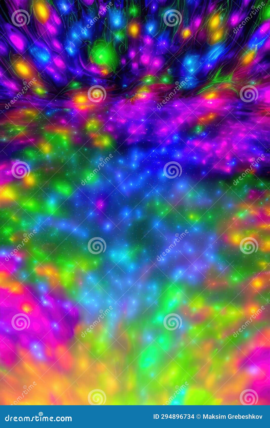 Background with Psychedelic Plumes of Radiant Vibrance. Generative AI ...