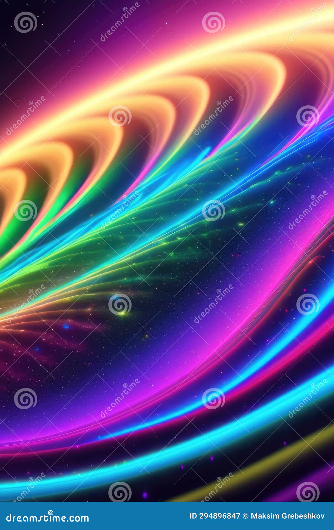 Background with Psychedelic Plumes of Radiant Vibrance. Generative AI ...