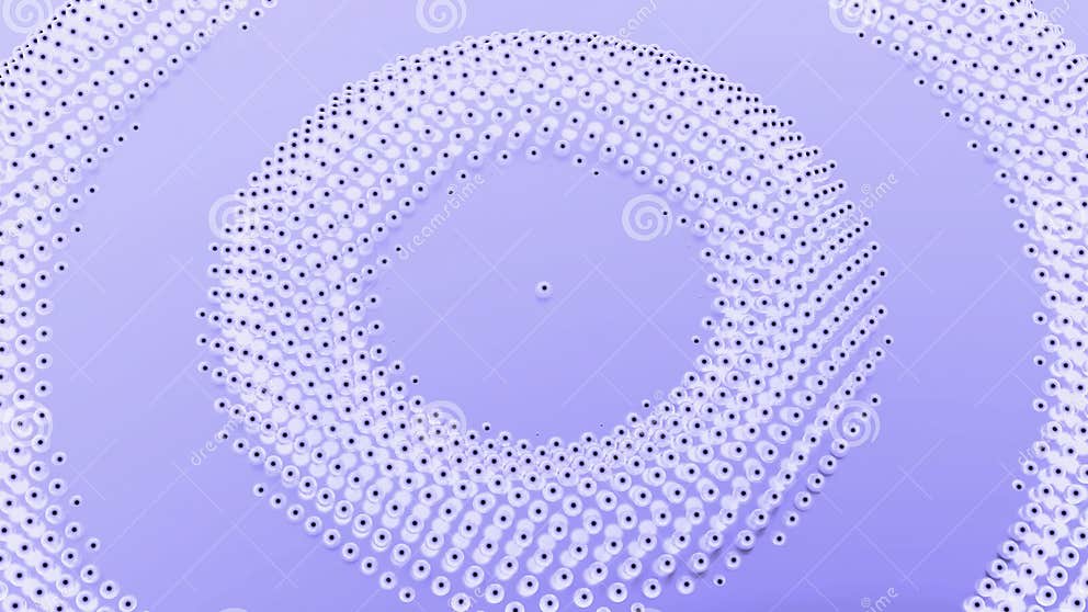 Background of Pulsating Audio Wave Rings. Motion. Concentric Rings ...