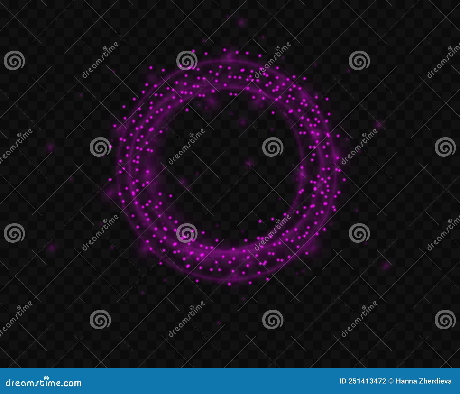 Background of Purple Dust Particles with Light Stock Illustration ...