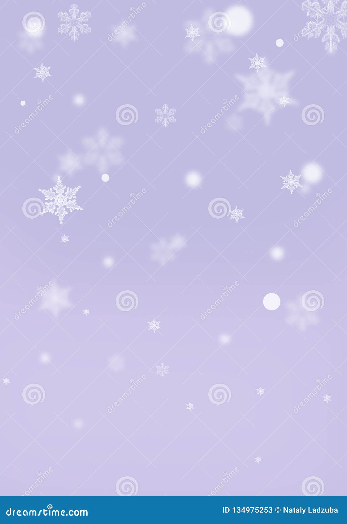 Background Purple Lilac Snowflakes with Bokeh Effect Vertical ...
