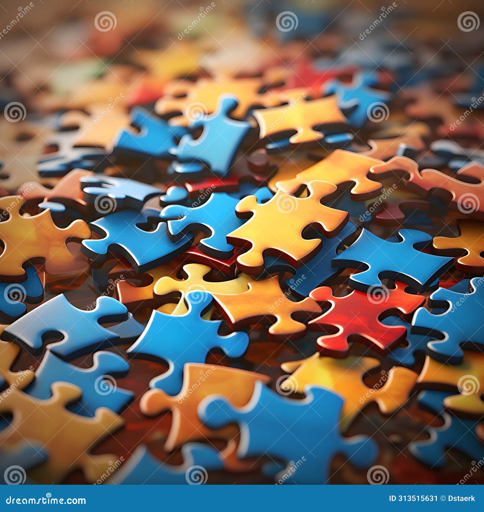 A Background with Puzzle Pieces Generated by Artificial Intelligence ...
