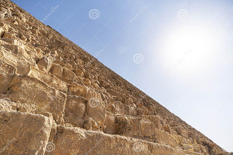 Background of Pyramid Bricks. Slope of Three Big Pyramid of Giza ...
