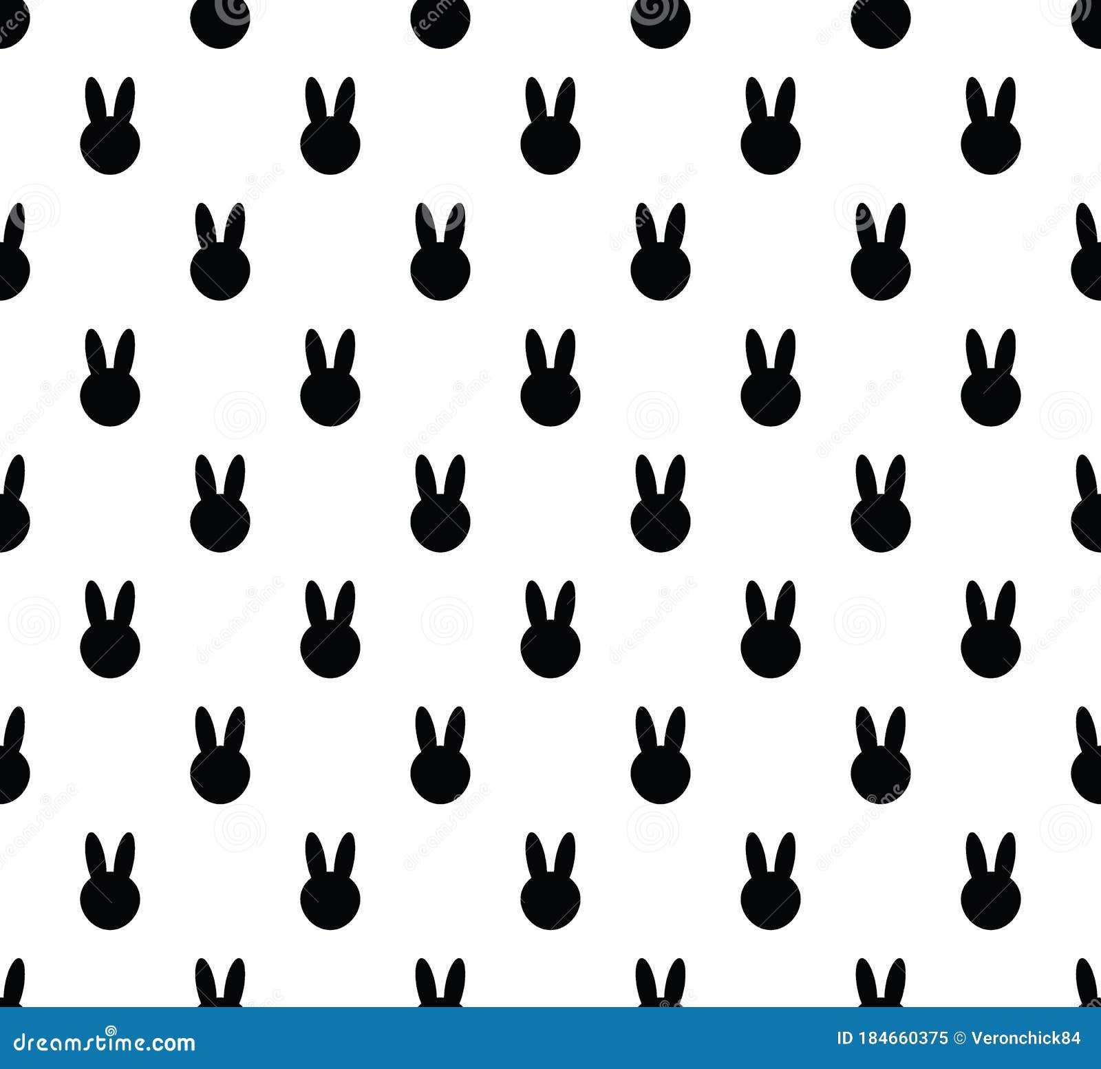 Background with Rabbit. Rabbit Seamless Pattern Vector Stock Vector ...