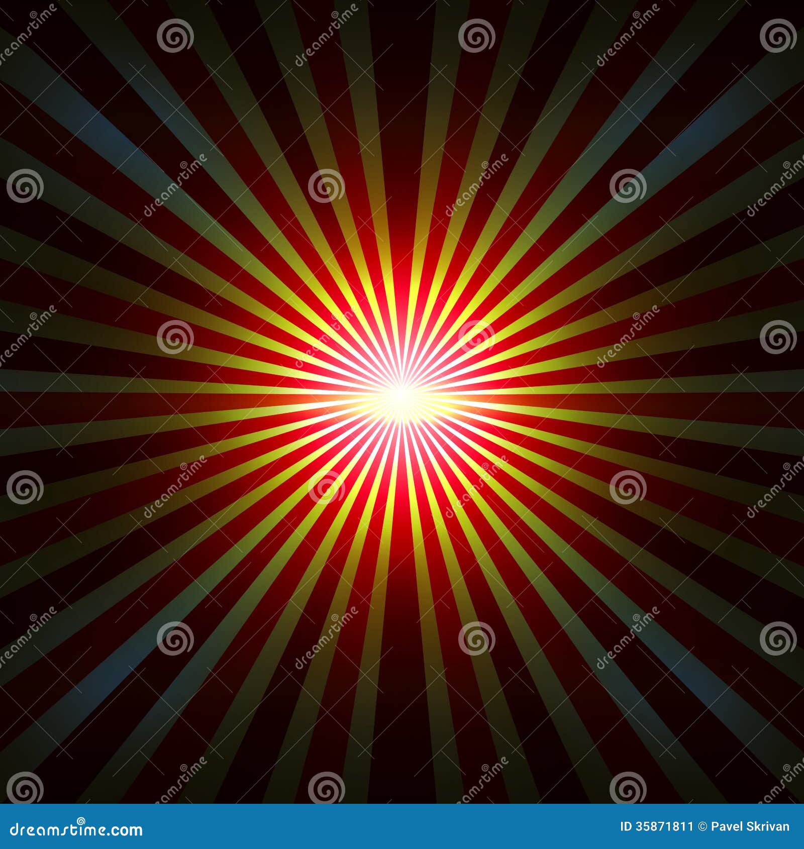 Background with Radial Rays Stock Vector - Illustration of glare, star ...