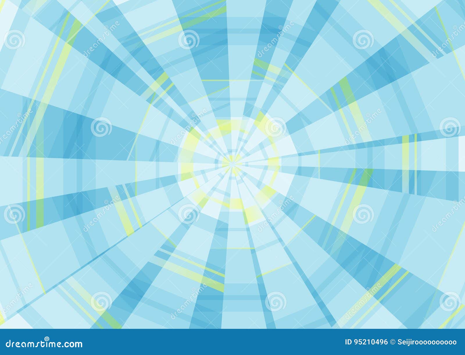 Background Radiation Cool Blue Yellow Stock Vector - Illustration of ...