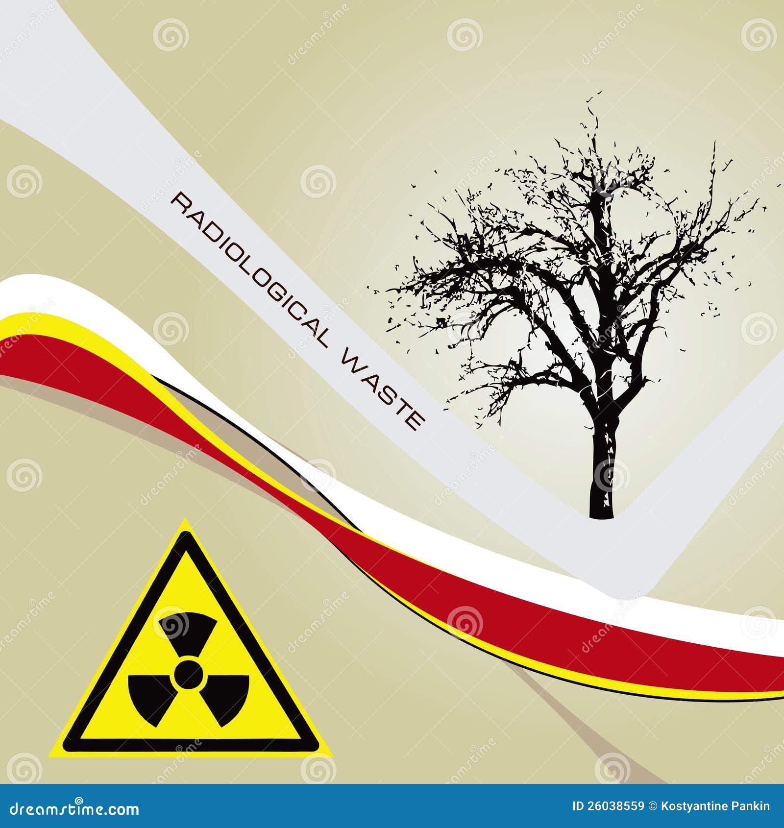 Background radiation waste stock vector. Illustration of life - 26038559