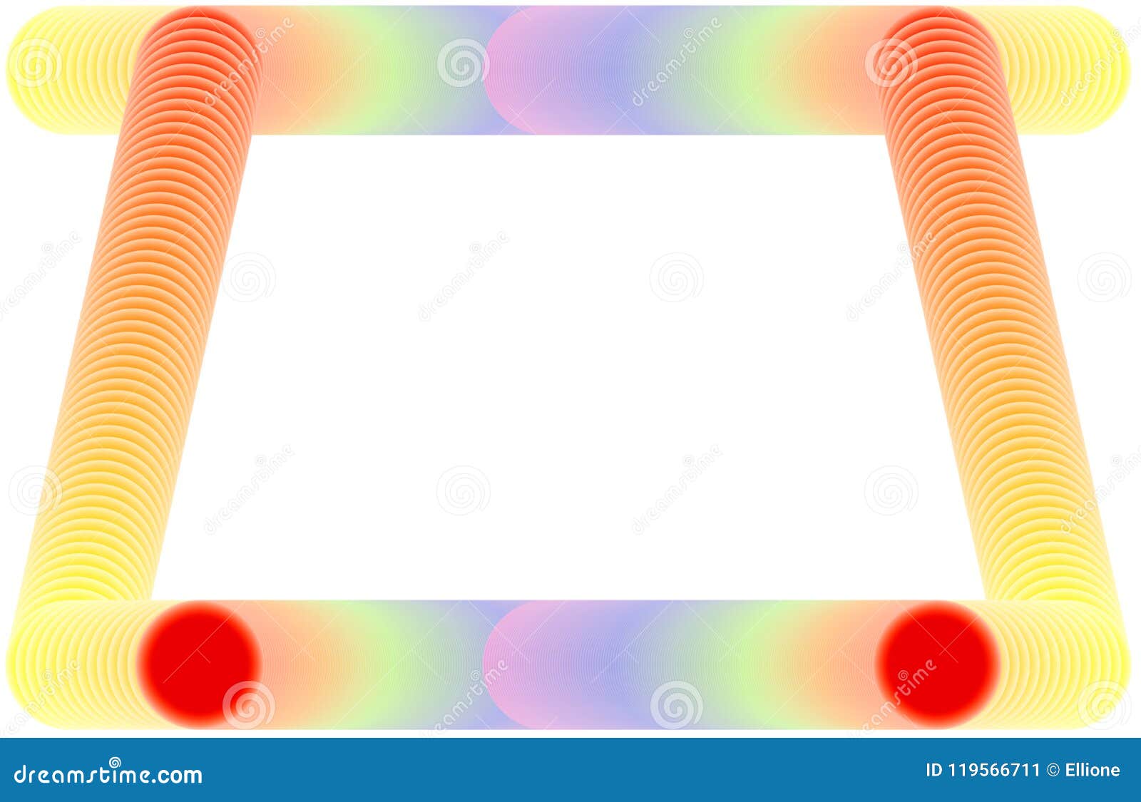 Illustratin rainbow frame. stock illustration. Illustration of orange ...