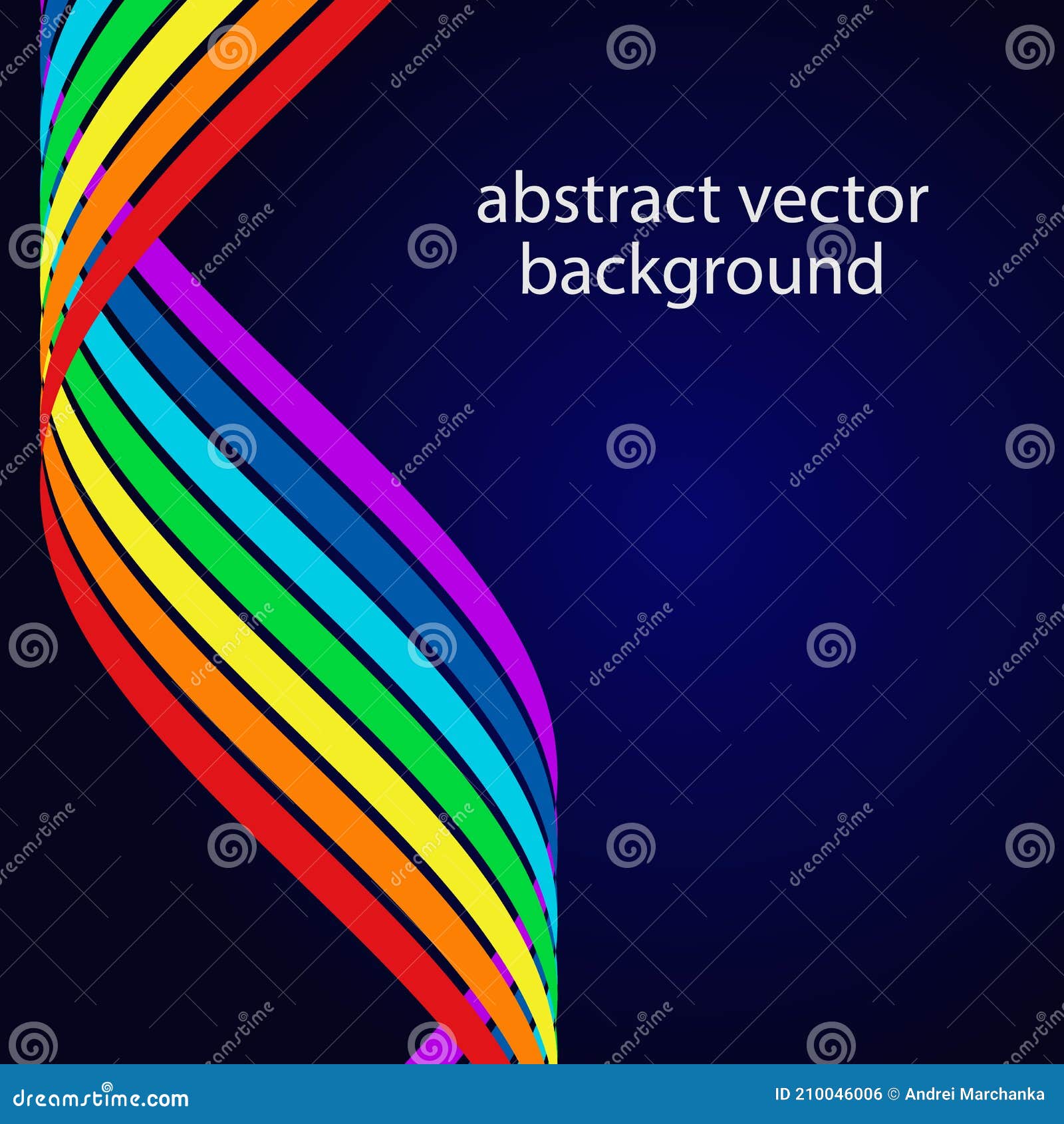 The Background of the Rainbow Lines. Vector Illustration for Your ...