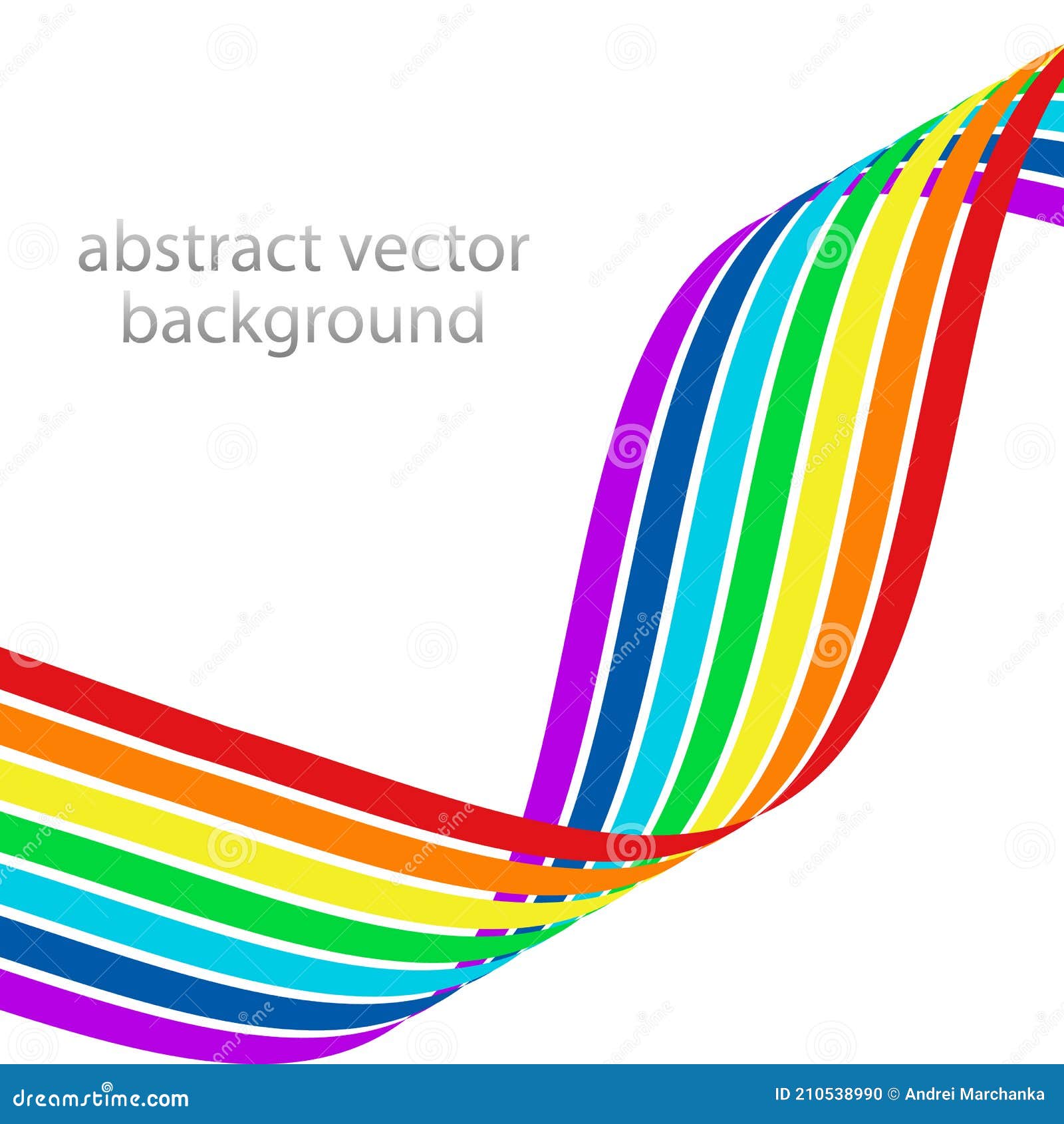 The Background of the Rainbow Lines. Vector Illustration for Your ...