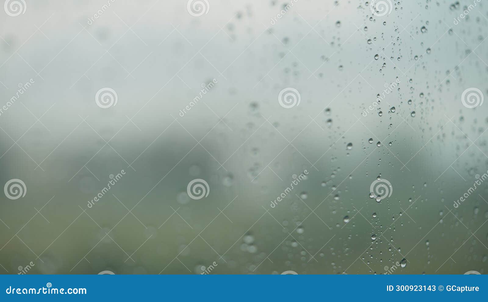 Background of Raindrop Sliding on Window Glass Stock Image - Image of ...