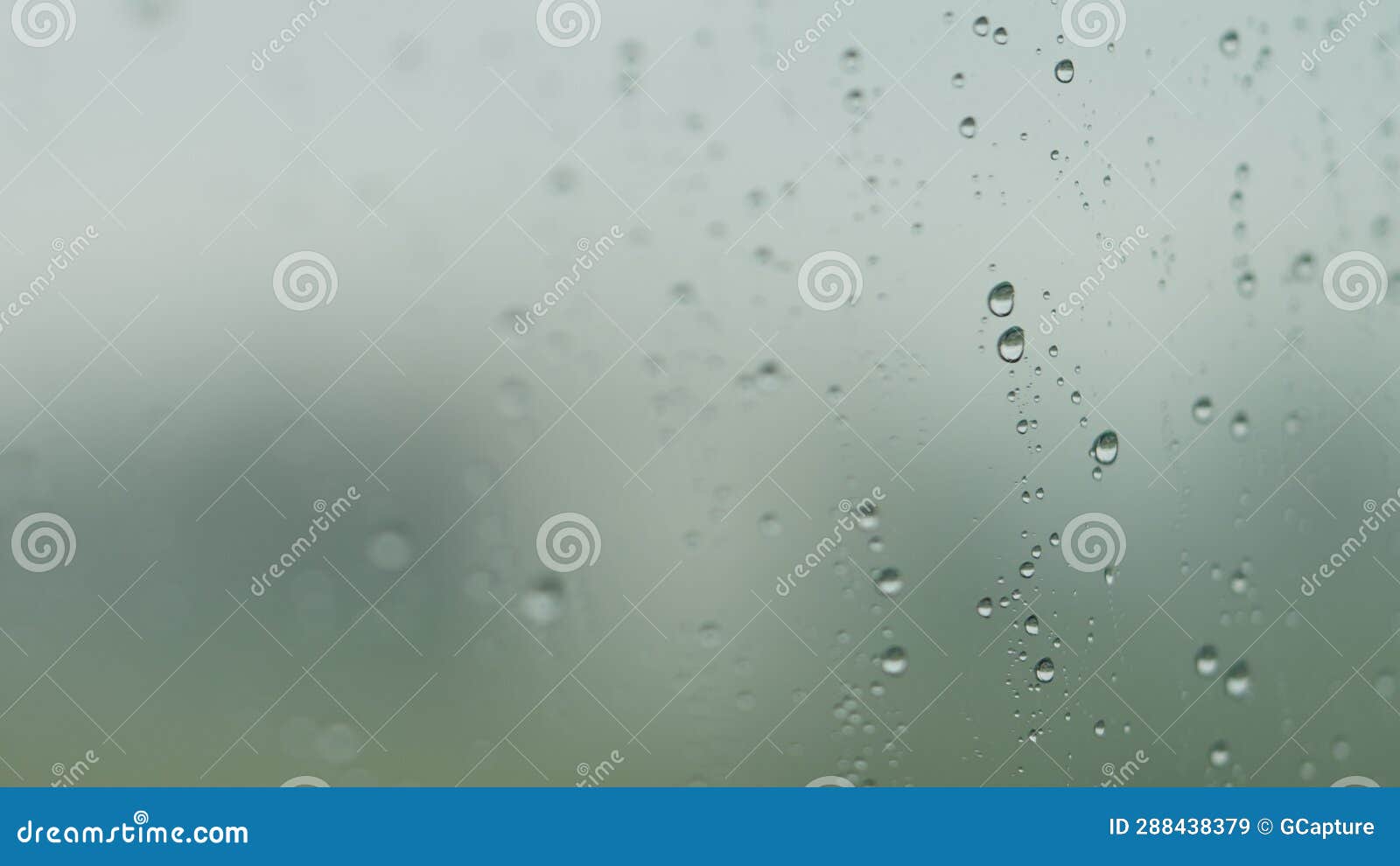 Background of Raindrop Sliding on Window Glass Stock Video - Video of ...
