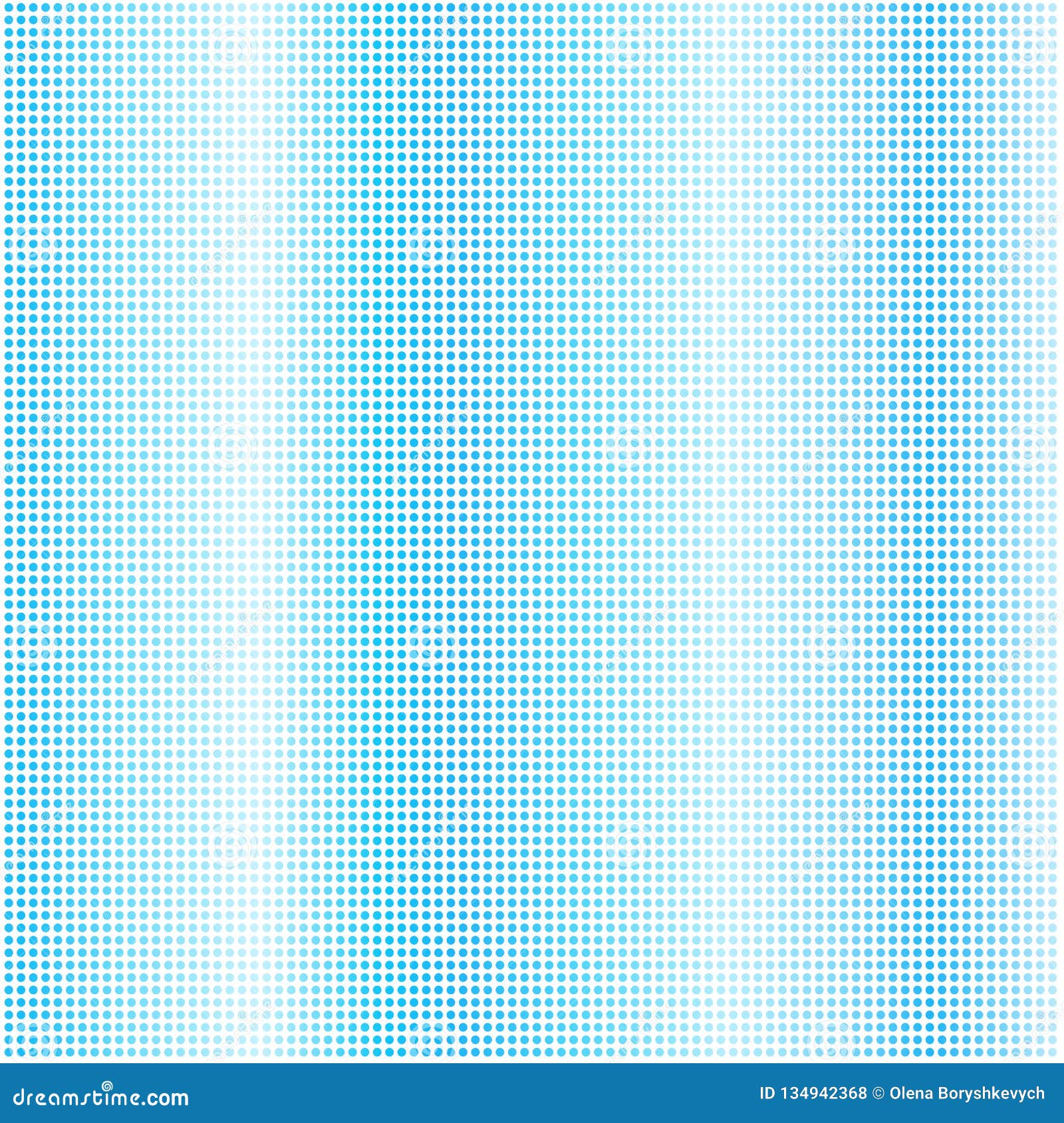 Background of Raster Semitone of Turquoise Dots on the White . Stock ...