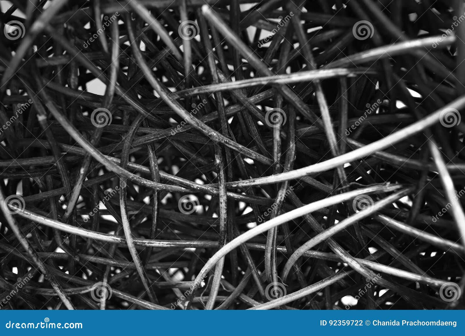 Background Rattan Weave and Style Black and White. Stock Photo - Image ...