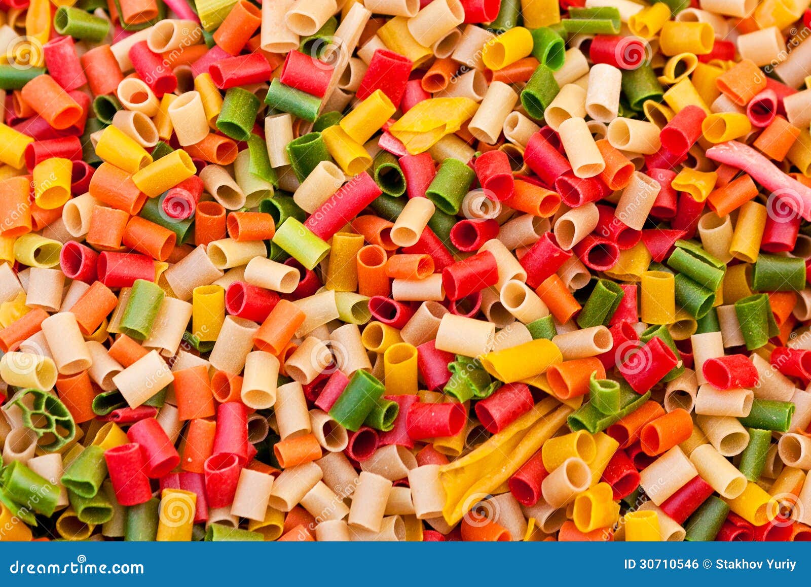 Background of Raw Colored Macaroni Stock Photo - Image of texture ...