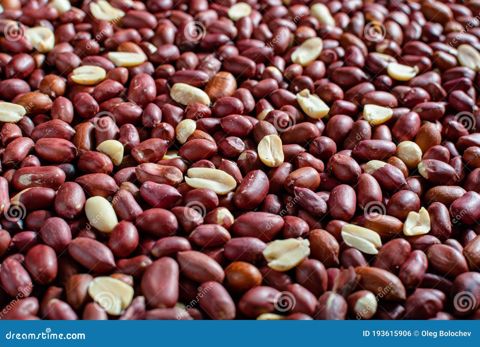 Background of Raw Peanuts with Husks Fully Filled Side View at an Angle ...