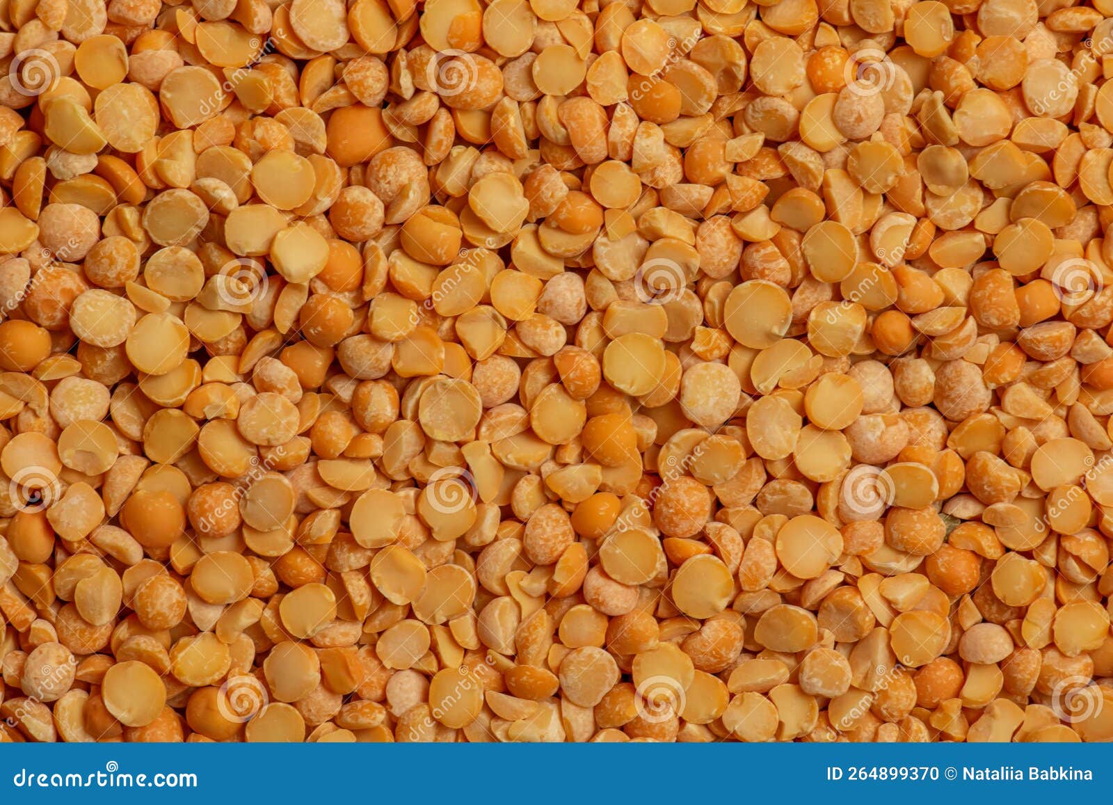 Background of the Raw Yellow Variety of the Split Peas on a Wooden ...