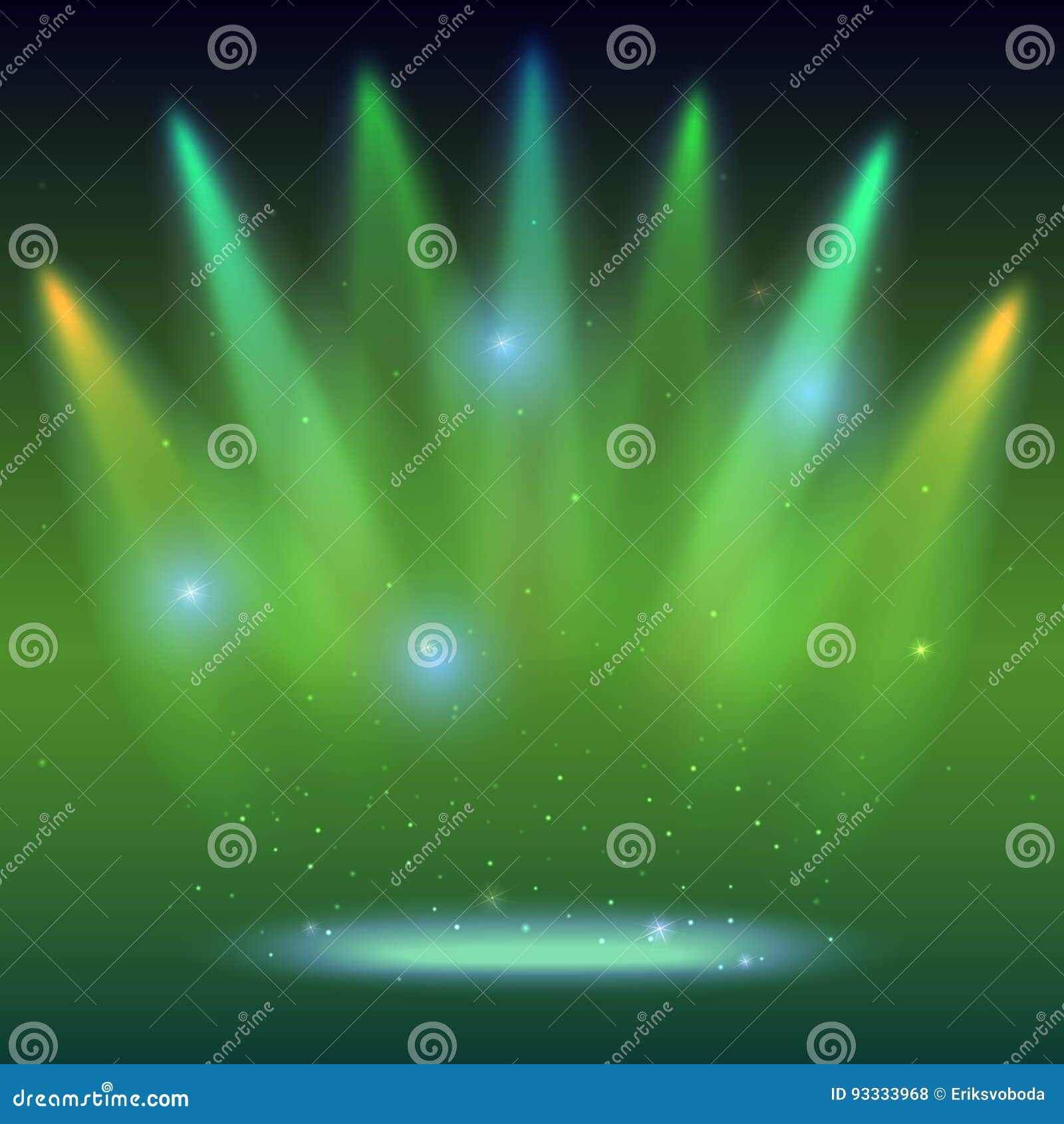 Background with Rays of Light from the Colored Spotlights. Bright ...