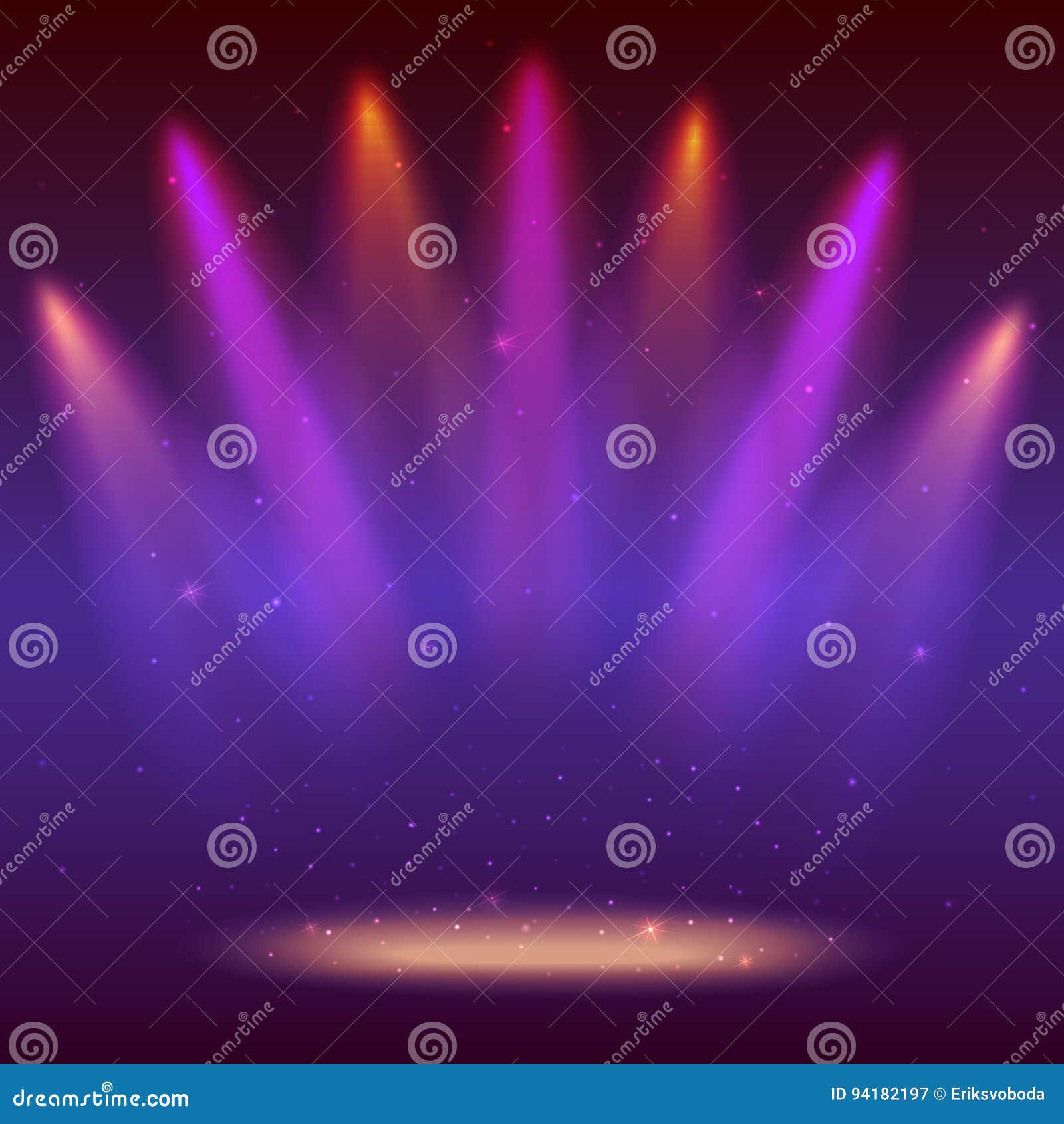 Background with Rays of Light from the Colored Spotlights. Bright ...