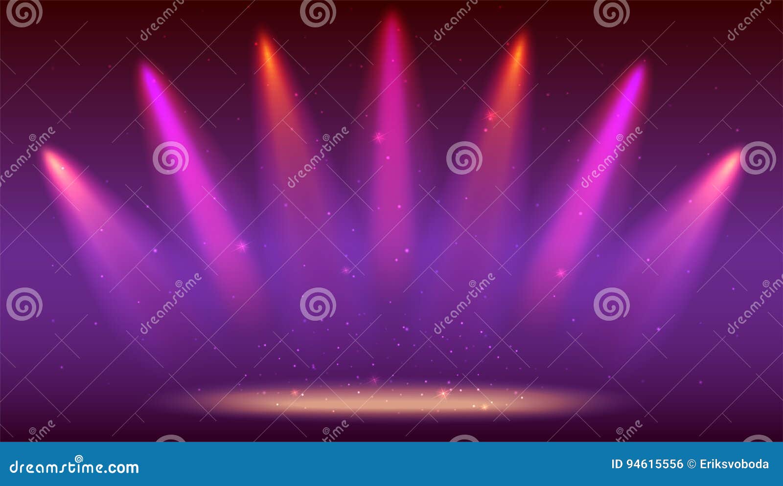 Background with Rays of Light from the Colored Spotlights. Bright ...
