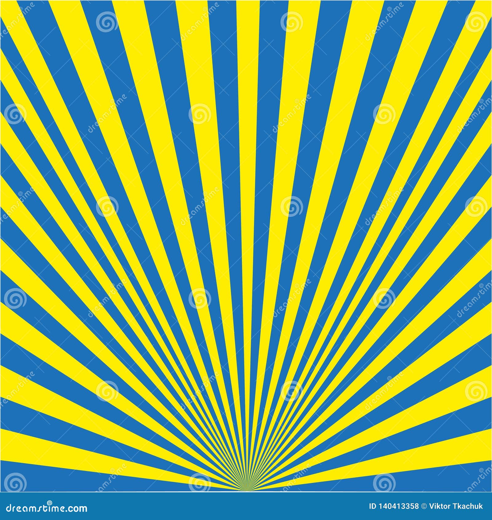 Background of Rays Yellow and Blue Stock Vector - Illustration of ...