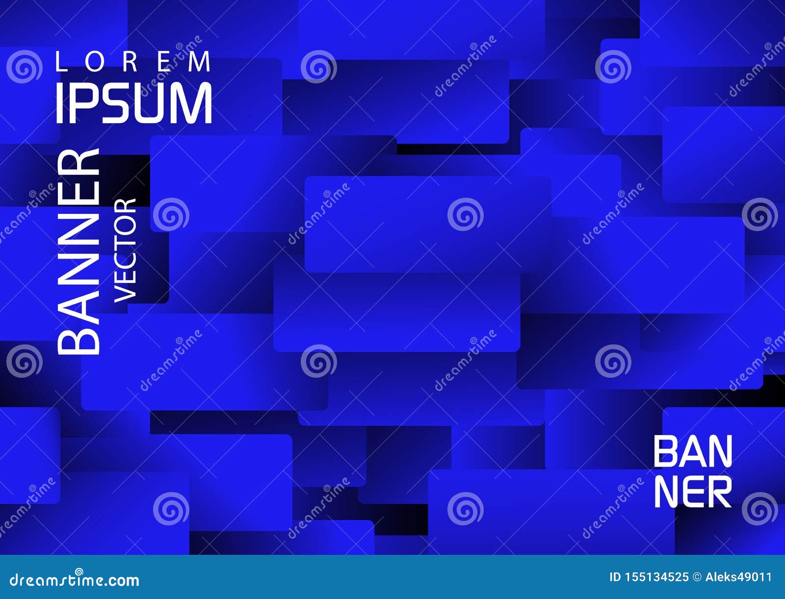Background of Realistic Rectangles.Abstract Blue Squares Vector. Stock ...