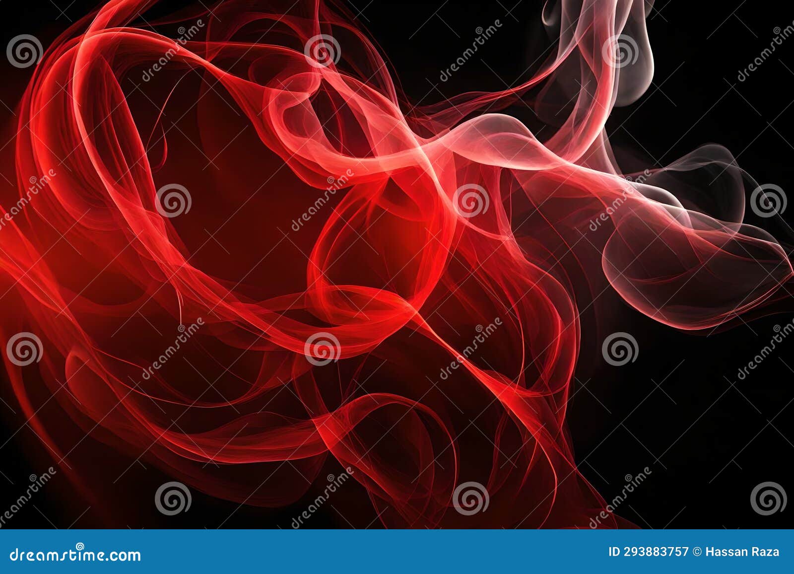 Background with Red Abstract Light Smoke Stock Illustration ...