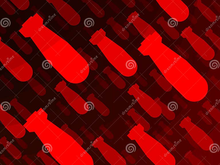 Background Red Bomb Nuclear Poster Stock Vector - Illustration of ...