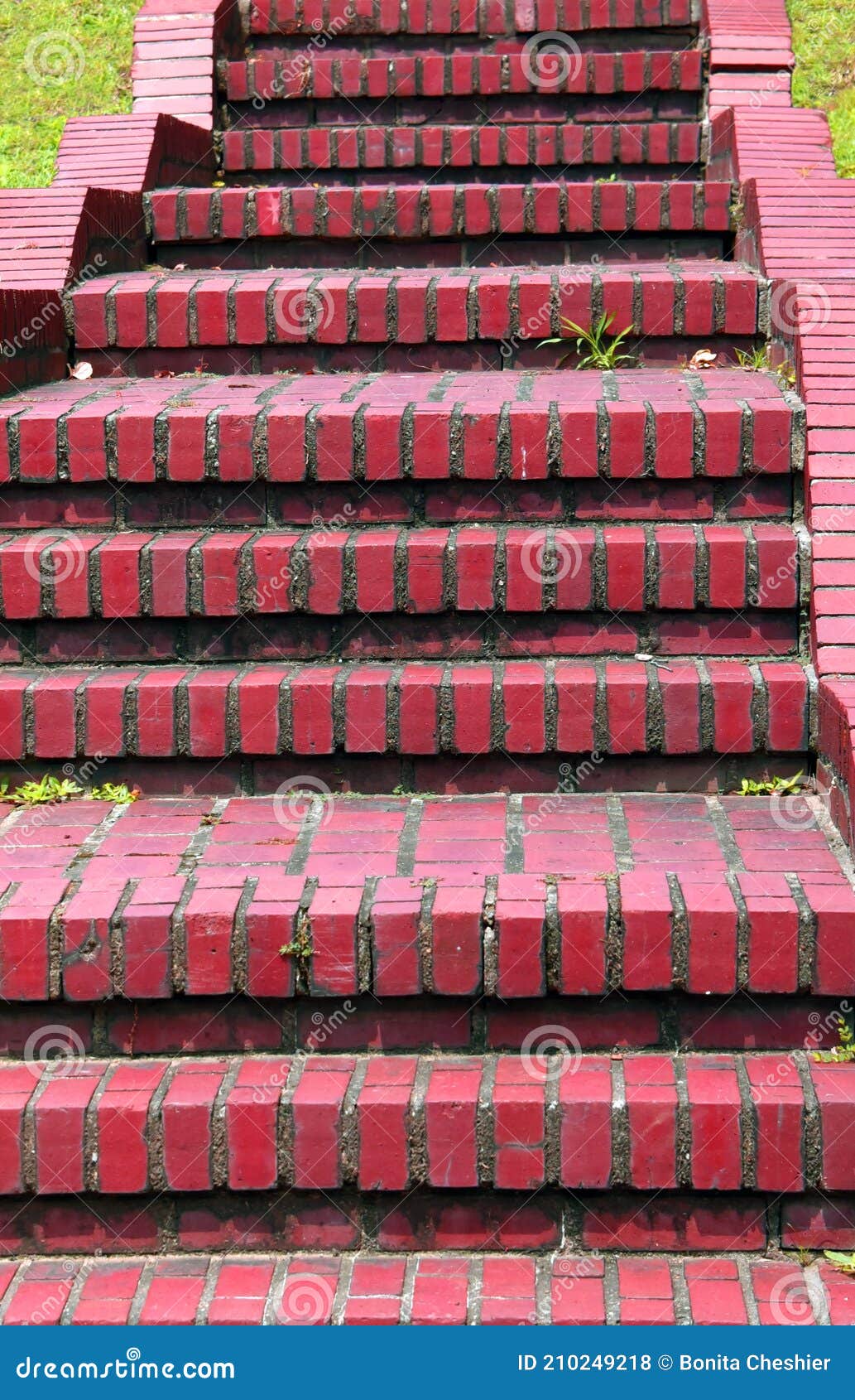 Background Red Brick Steps stock photo. Image of ascending - 210249218