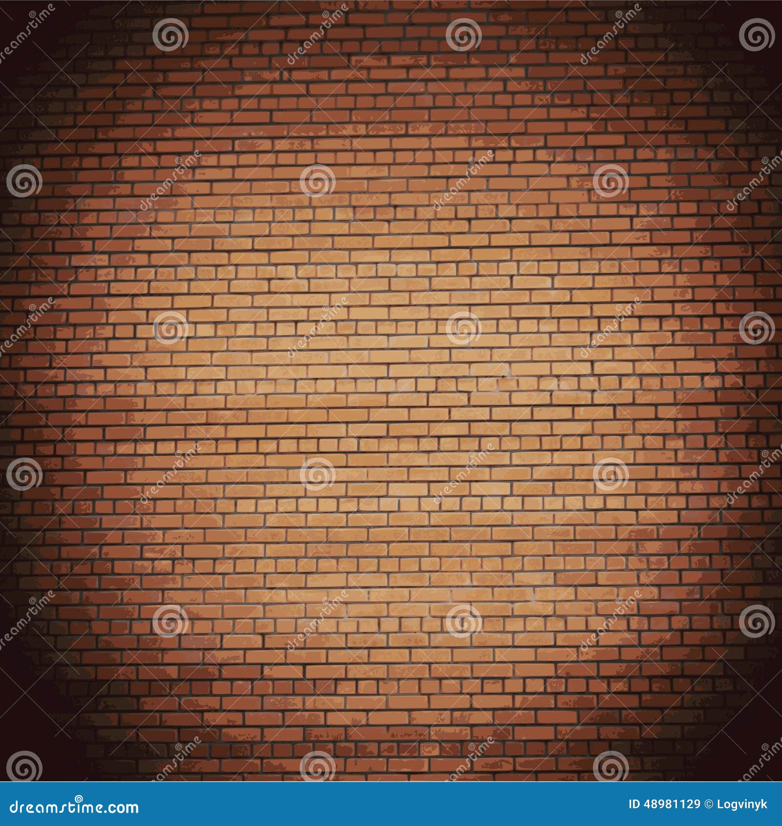 Background Red Brick Wall. Vector. EPS10 Stock Illustration ...