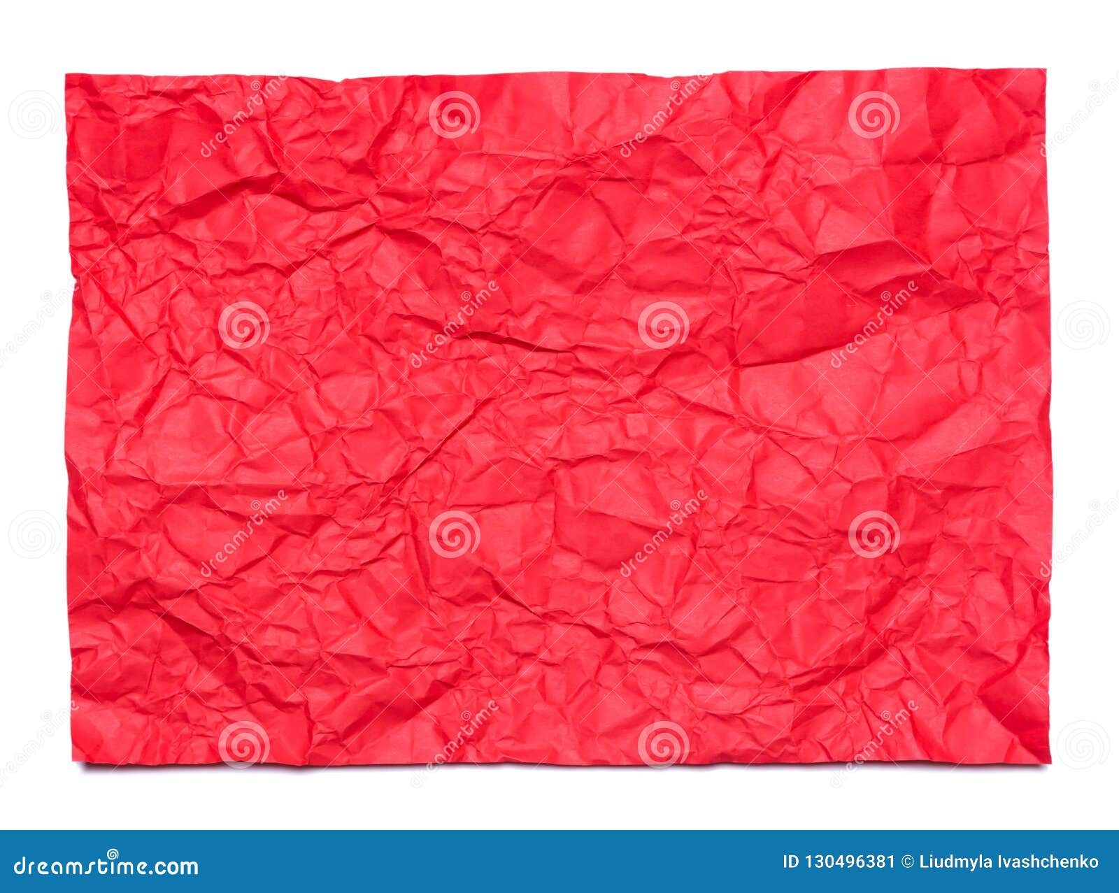 Background of Red Crumpled Sheet of Paper. Stock Image - Image of ...