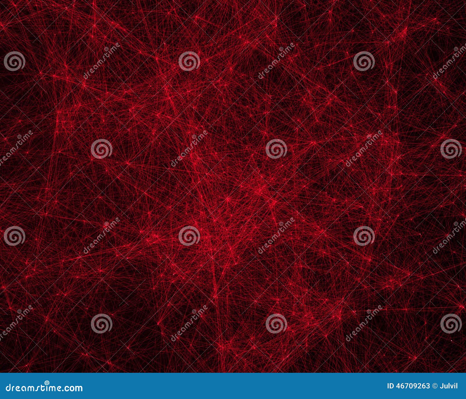 Background with Red Cybernetic Particles Stock Illustration ...