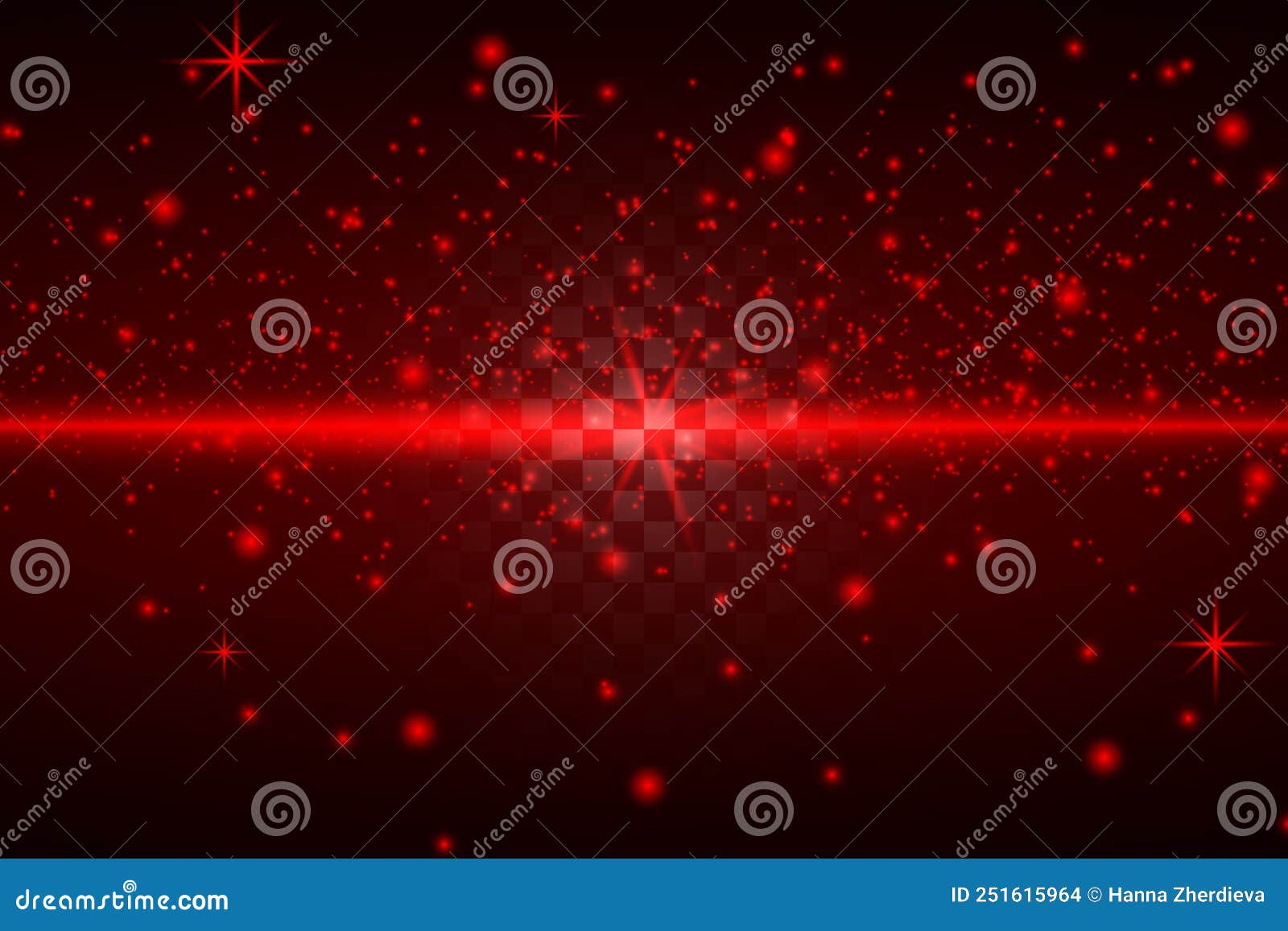 Background of Red Dust Particles with Light and Explosion of Stars ...