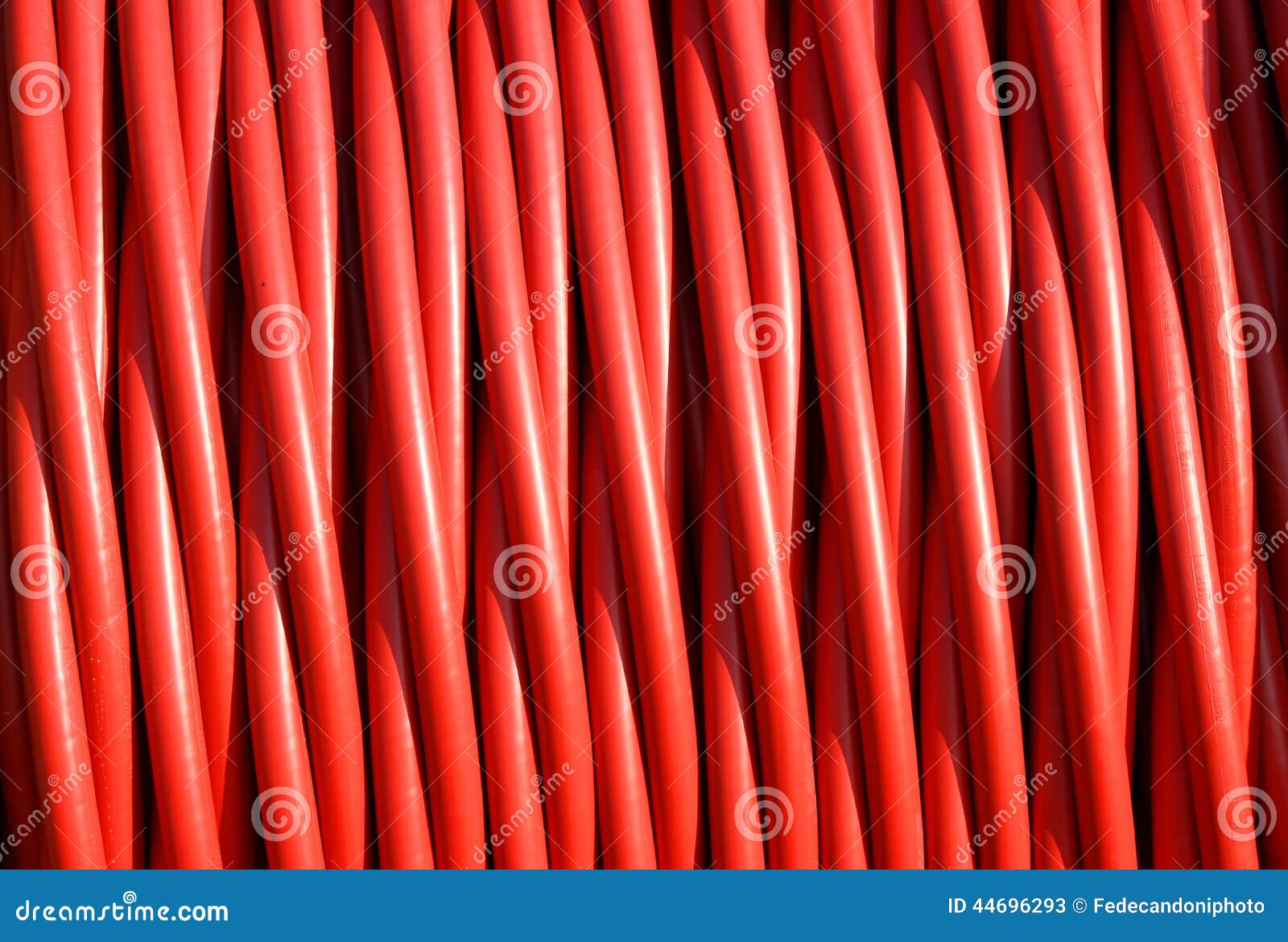 Background Of Red Electric Cable Insulating Rubber Stock Image ...