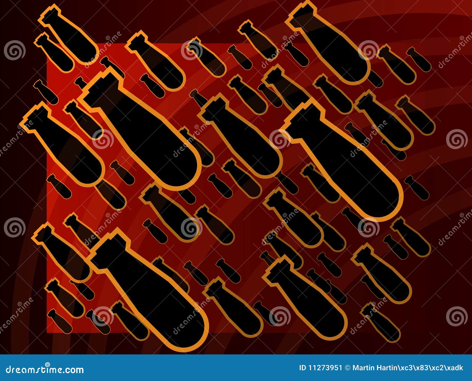 Background Red Glowing Bomb Nuclear Poster Stock Vector - Illustration ...