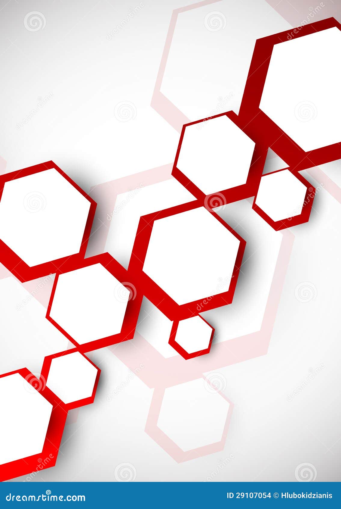Background with Red Hexagons Stock Vector - Illustration of backdrop ...