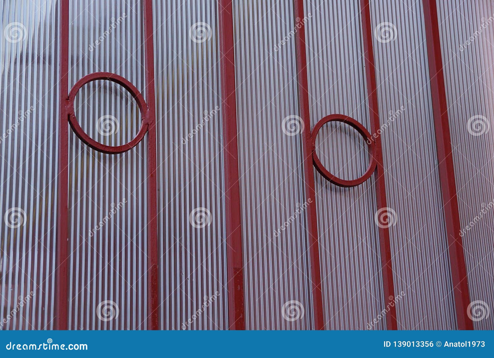 Texture of Red Iron Rods on a Gray Plastic Wall Stock Photo - Image of ...