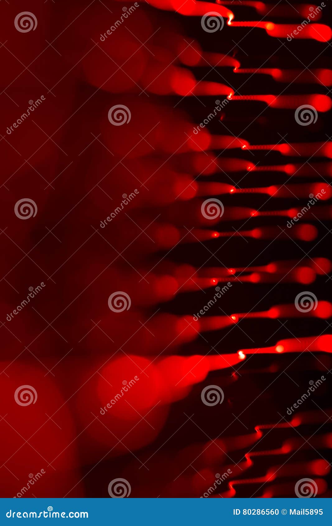 Background of Red LED Lights with Bokeh Effect Stock Photo - Image of ...