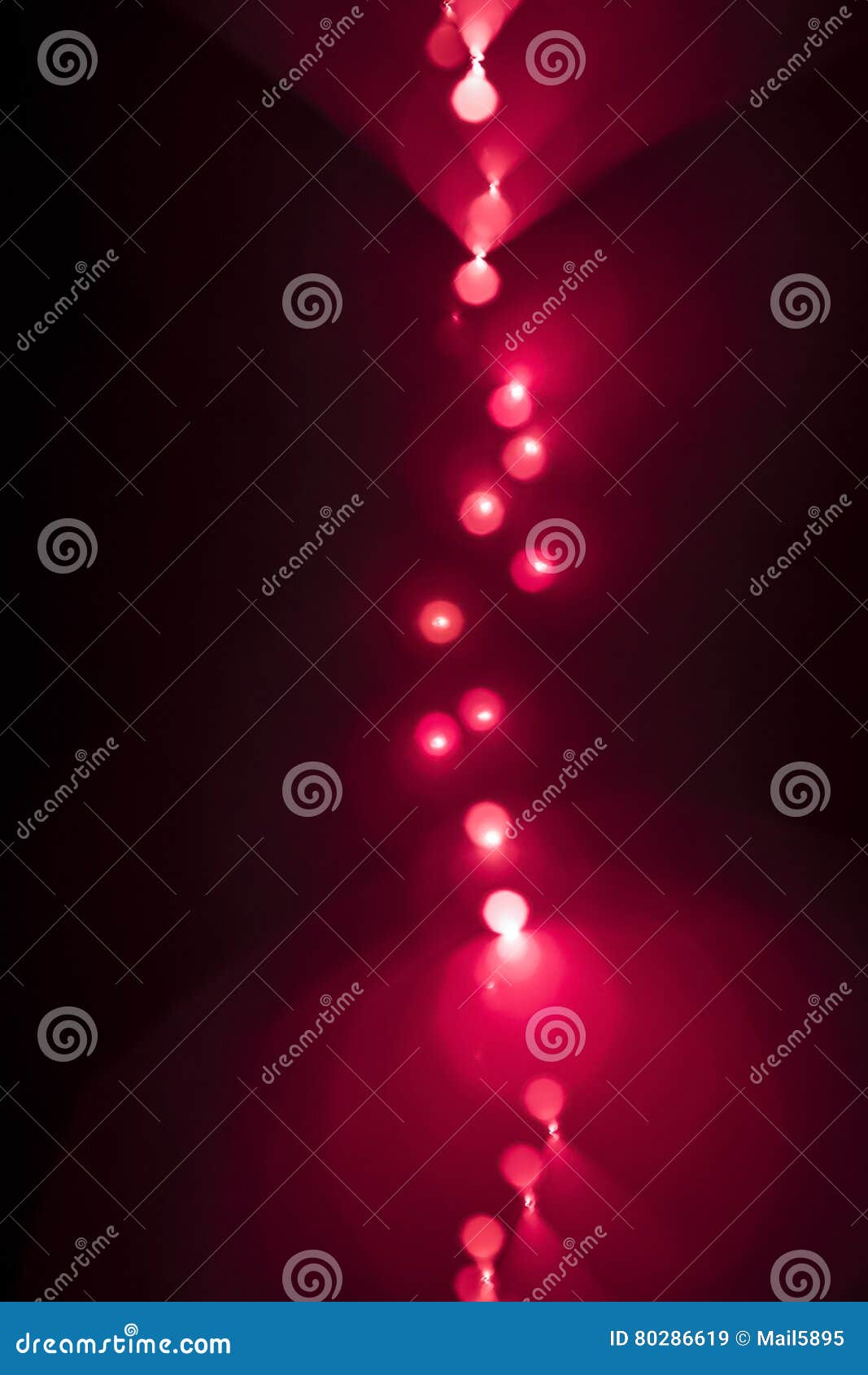 Background of Red LED Lights with Bokeh Effect Stock Image - Image of ...