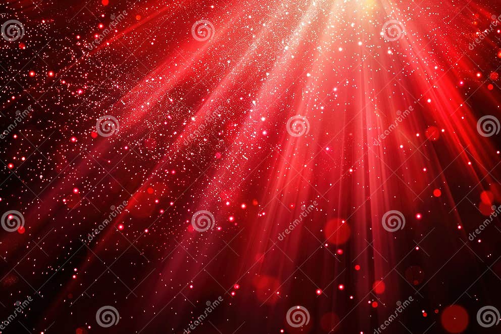 Background with Red Light Rays. Generative AI. Stock Illustration ...