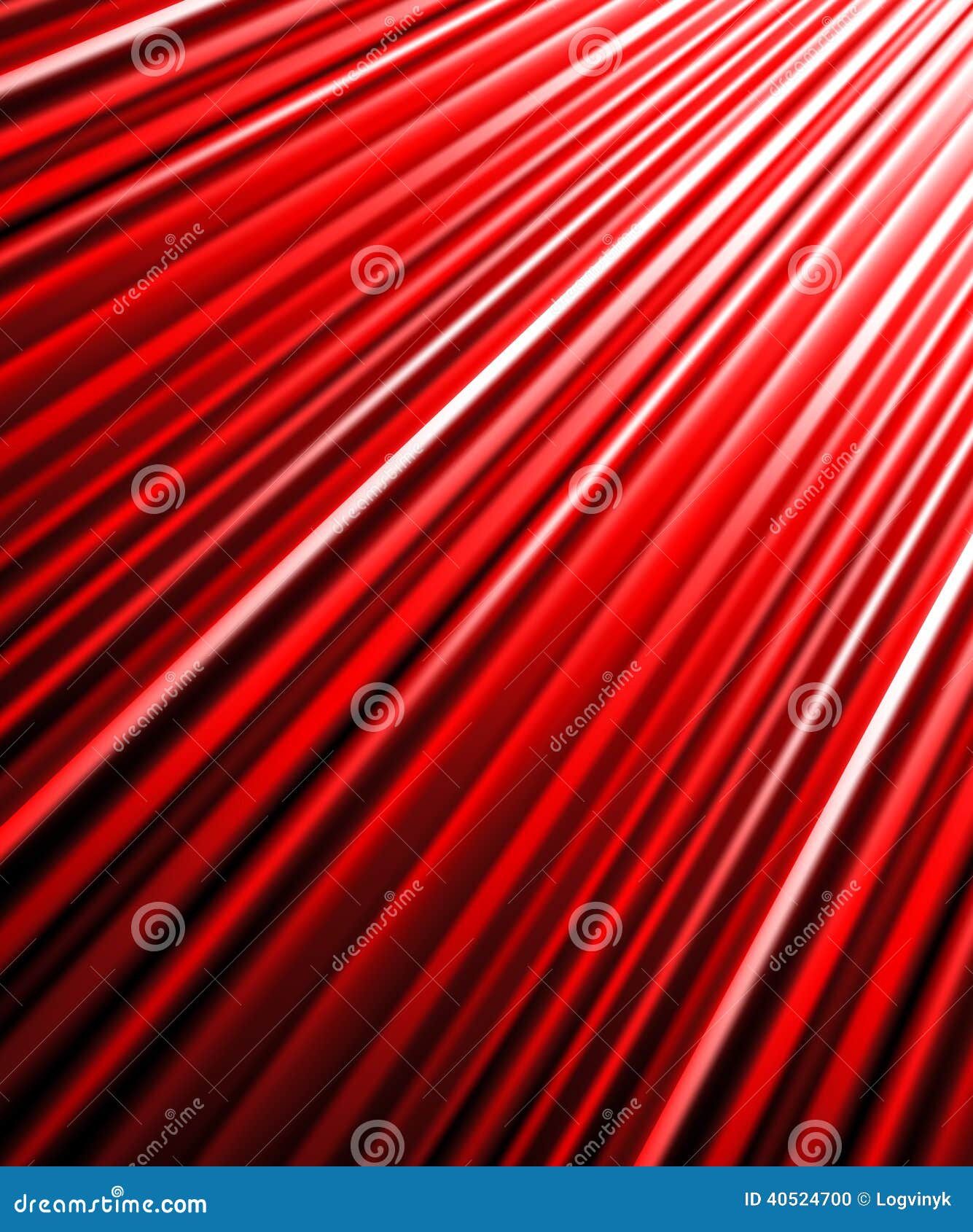Background of Red Luminous Rays. Stock Illustration - Illustration of ...