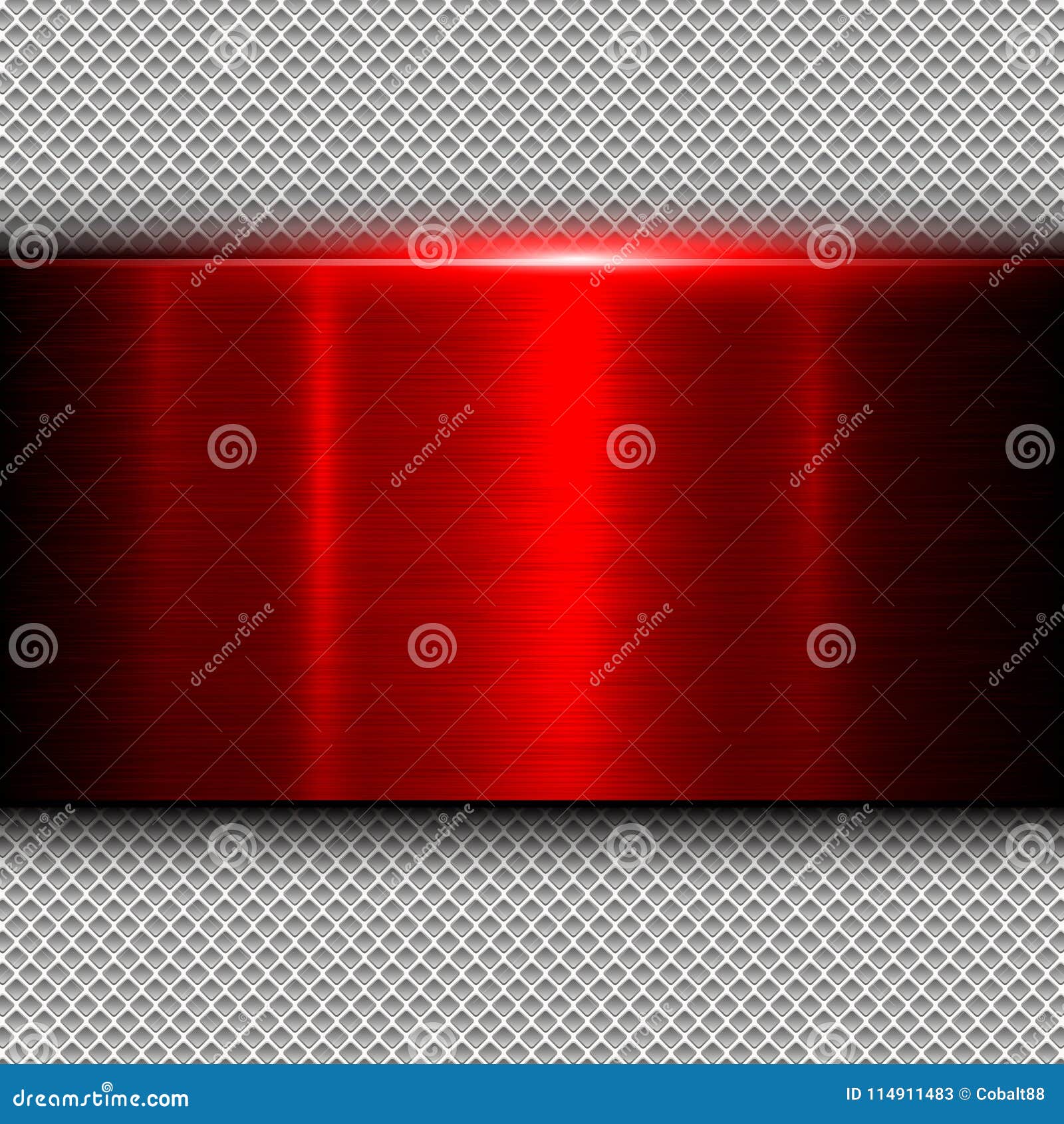 Shiny Red Metal Texture