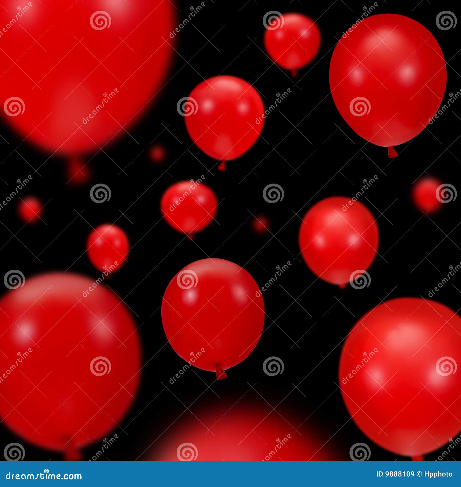 Background of Red Party Balloons Stock Image - Image of entertainment ...